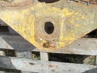 Weld-On Articulation Frame - Repairs Bad Centerpin Hole - J K Equipment LLC